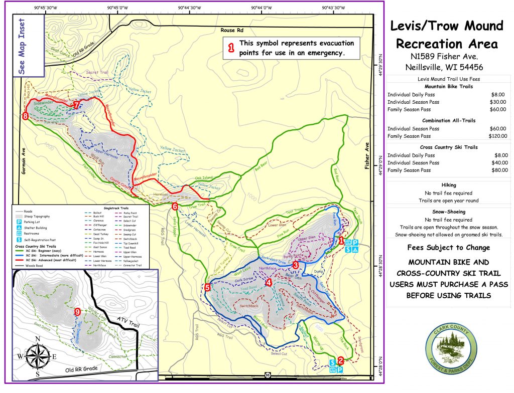 Mountain biking trails in La Crosse, Wisconsin